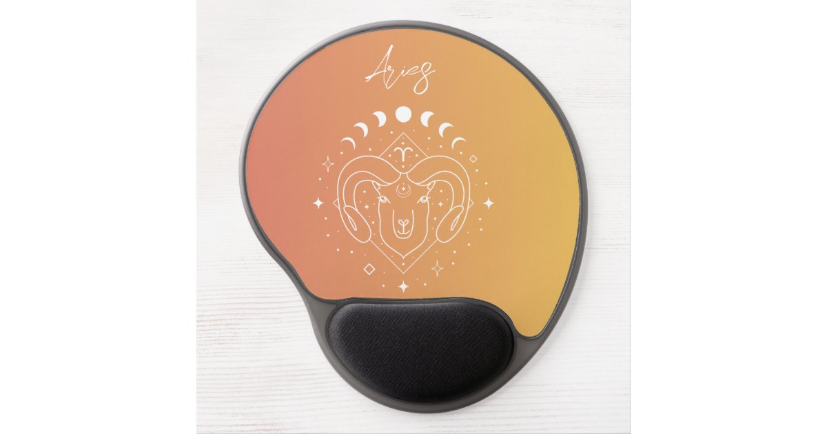 Aries zodiac horoscope star sign gel mouse pad | Zazzle