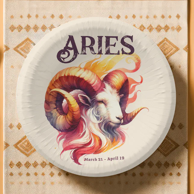 Aries Zodiac Themed Birthday Party Paper Bowls | Zazzle