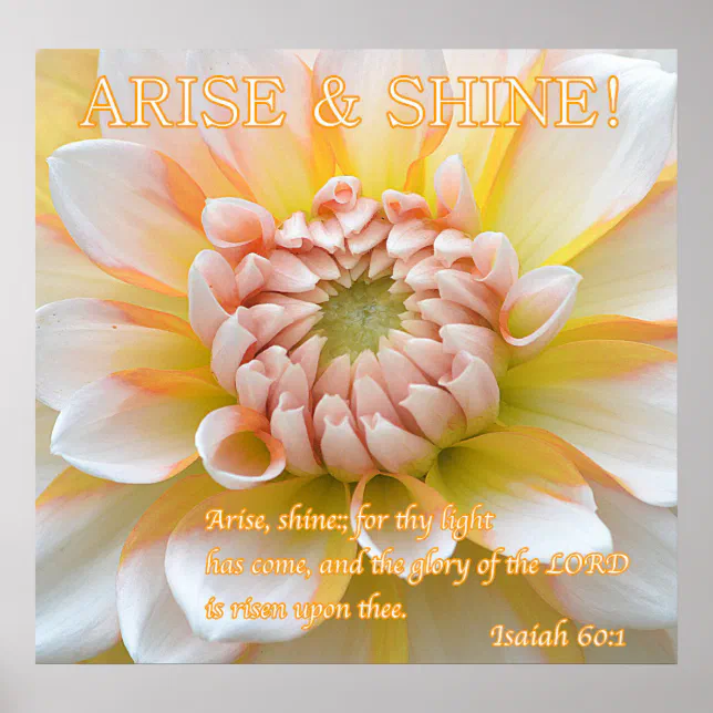 Arise & Shine Poster | Zazzle