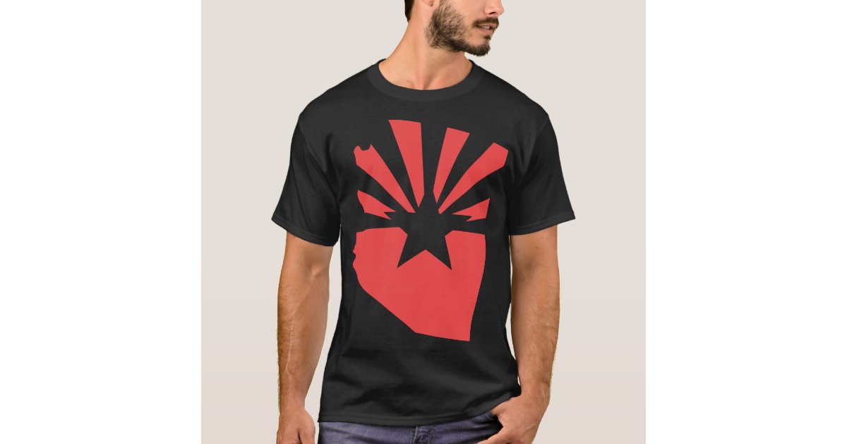 Arizona 48 State Flag Logo T-Shirt | Zazzle