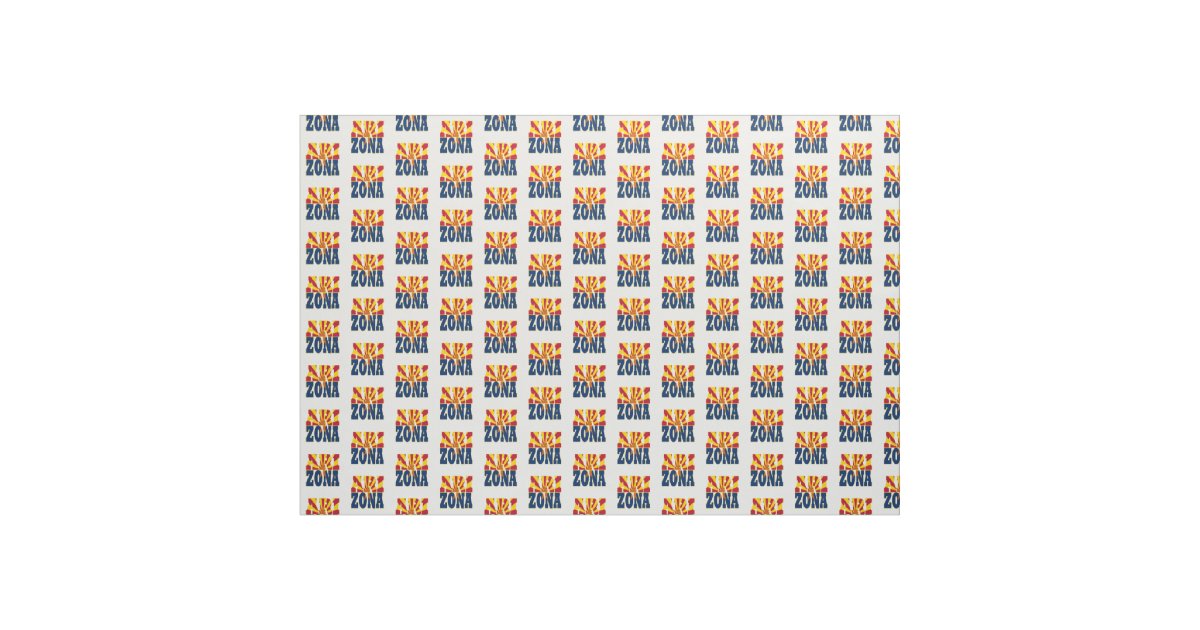 Arizona American state flag Fabric | Zazzle