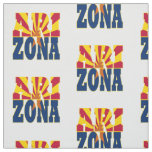 Arizona State Flag Shield Fabric | Zazzle.com