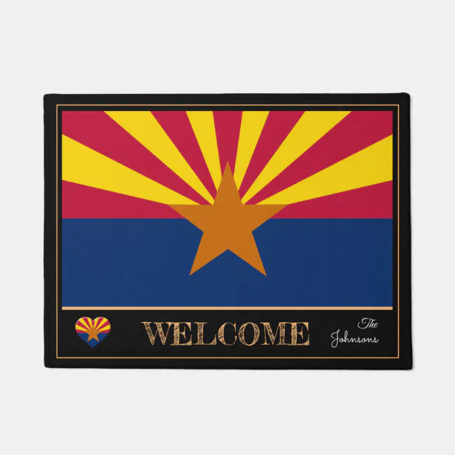 Arizona & Arizona Flag house mat /sports USA State | Zazzle