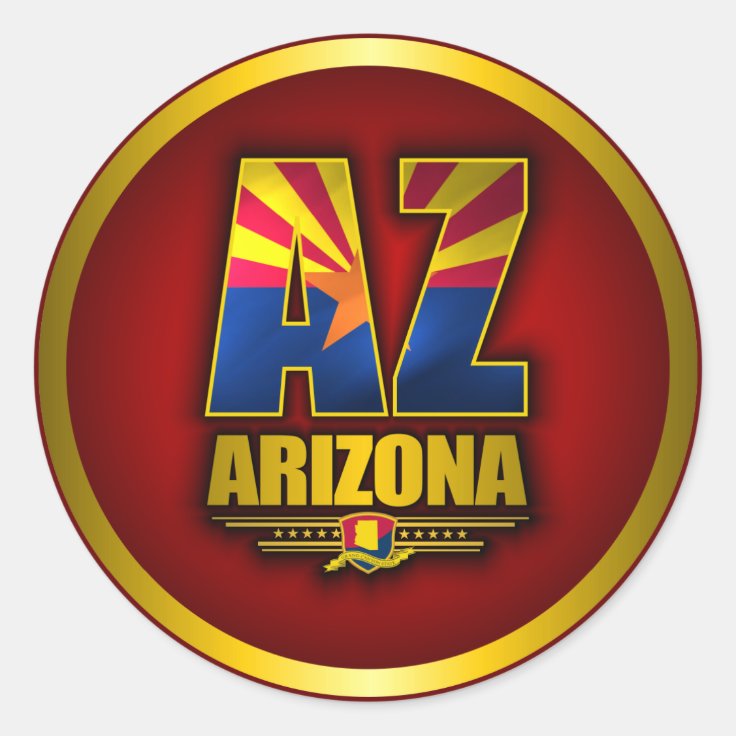 Arizona (AZ) Classic Round Sticker | Zazzle