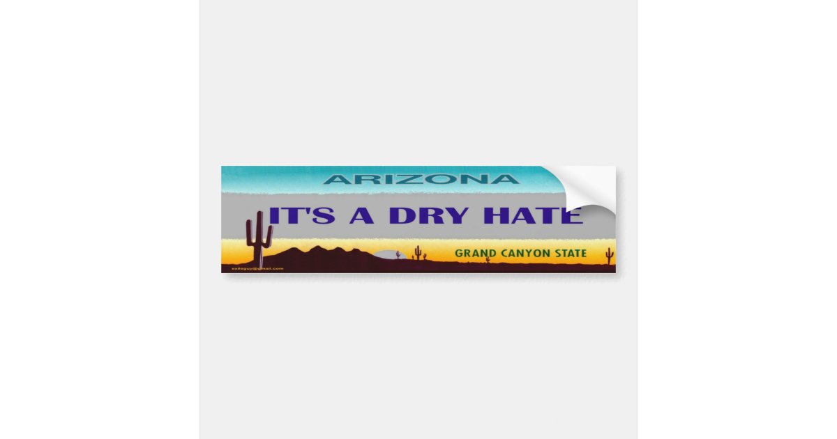 arizona... bumper sticker | Zazzle