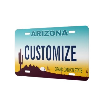 Arizona Custom License Plate | Zazzle