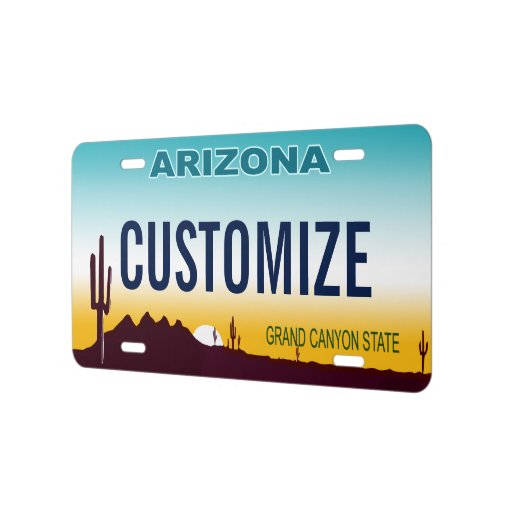 Arizona Custom License Plate | Zazzle