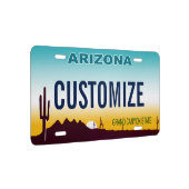 Arizona Custom License Plate | Zazzle