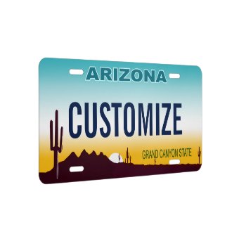 Arizona Custom License Plate | Zazzle