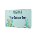 Arizona Custom Personalized Cactus Cacti License Plate | Zazzle