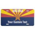 Arizona Custom Personalized Flag Star License Plate | Zazzle