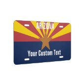 Arizona Custom Personalized Flag Star License Plate | Zazzle
