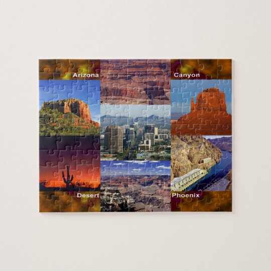 Arizona Desert Collage Jigsaw Puzzle | Zazzle.com