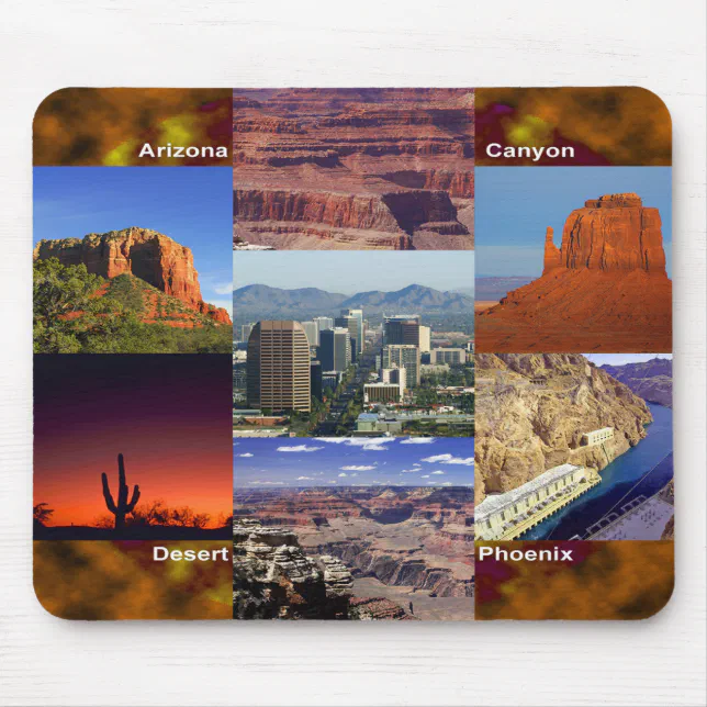 Arizona Desert Collage Mouse Pad | Zazzle