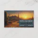 Arizona Desert Sunset Landscape Business Card | Zazzle