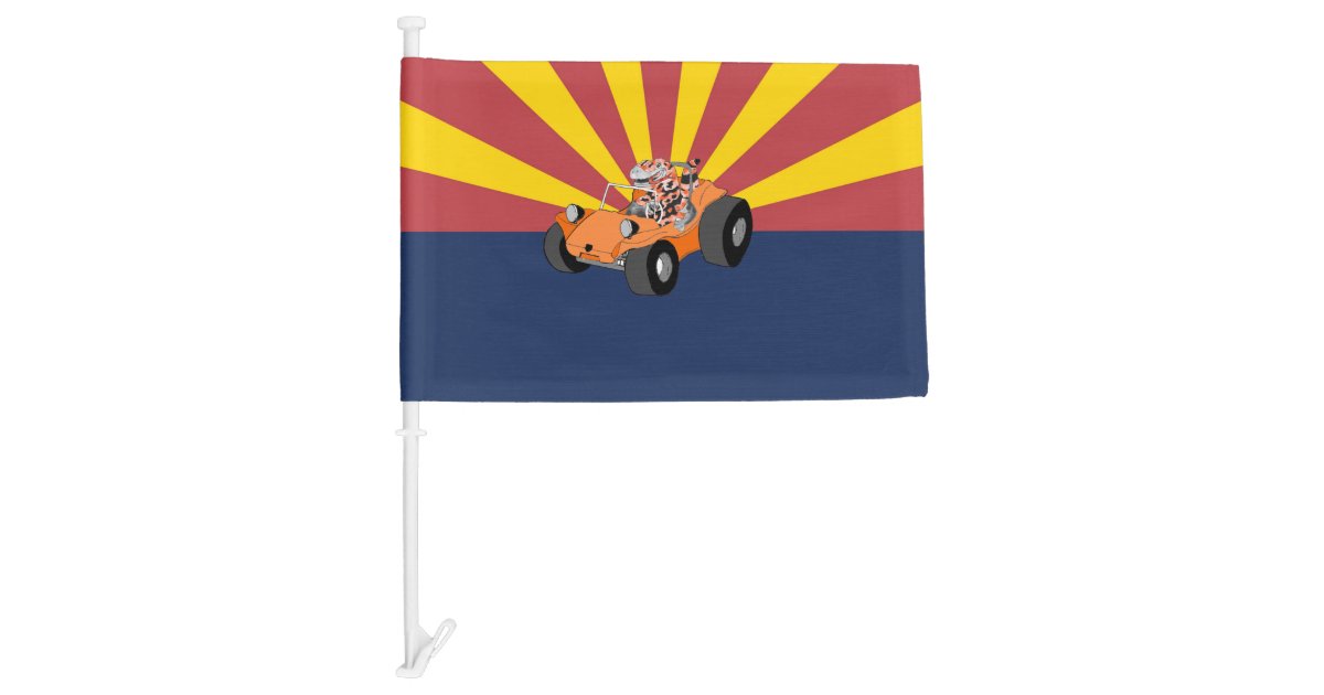 Arizona Dune Buggy flag Orange | Zazzle