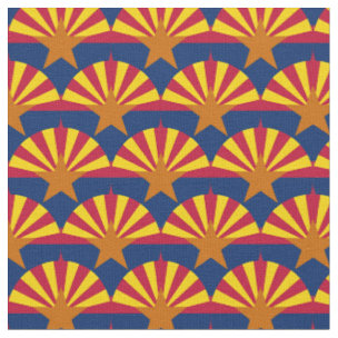 State of Arizona Tartan Fabric | Zazzle