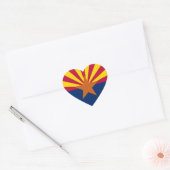 Arizona Flag Heart Sticker | Zazzle