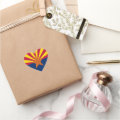 Arizona Flag Heart Sticker | Zazzle