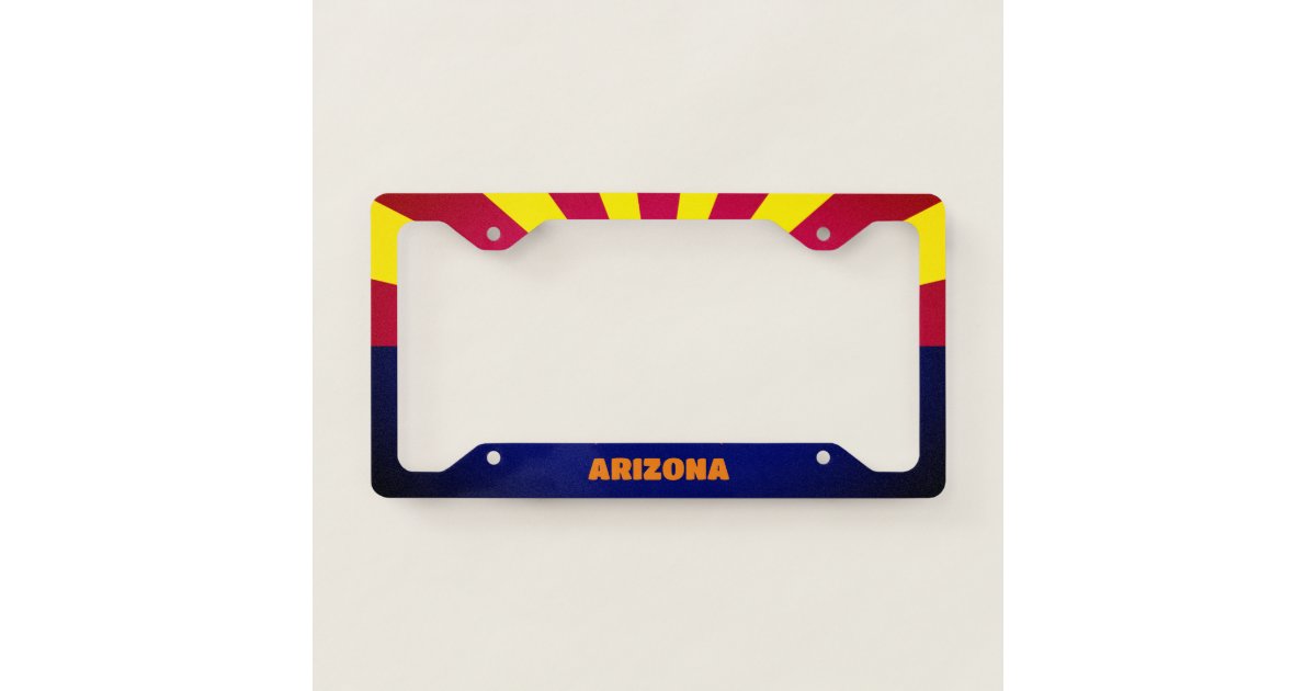 Arizona Flag License Plate Frame | Zazzle