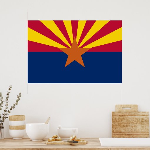 Arizona Flag Print | Zazzle