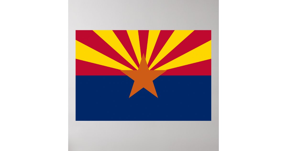 Arizona Flag Print | Zazzle