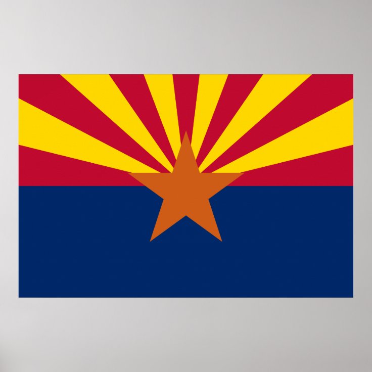 Arizona Flag Print | Zazzle