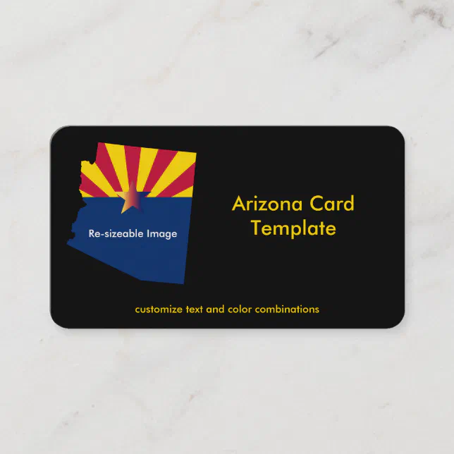 Arizona Flag State Business Card | Zazzle