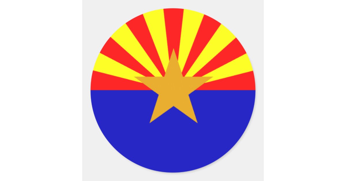 Arizona Flag Sticker | Zazzle