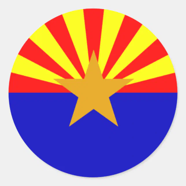 Arizona Flag Sticker | Zazzle