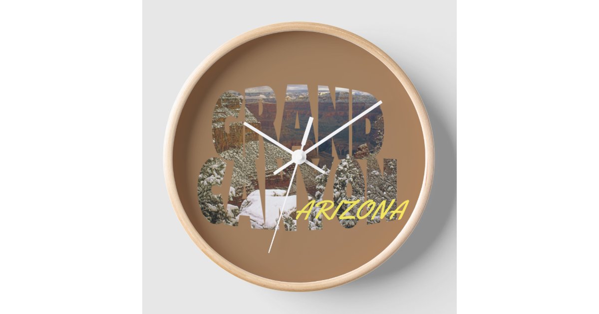 Arizona - Grand Canyon State Large Clock | Zazzle