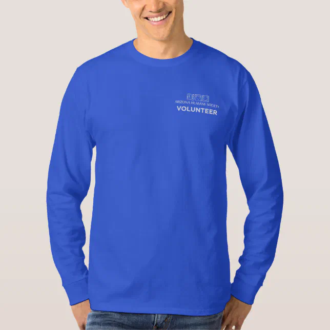 Arizona Humane Society Volunteer Long Sleeve T-Shirt | Zazzle