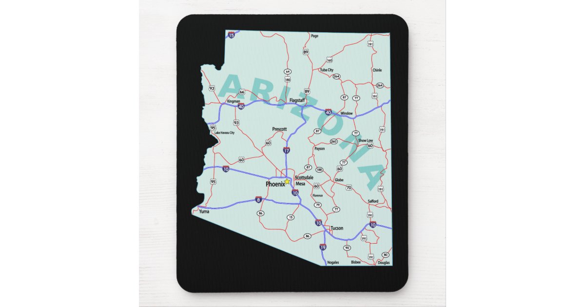 Arizona Map Mousepad | Zazzle