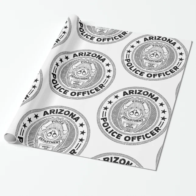 Arizona Police Officer Wrapping Paper | Zazzle