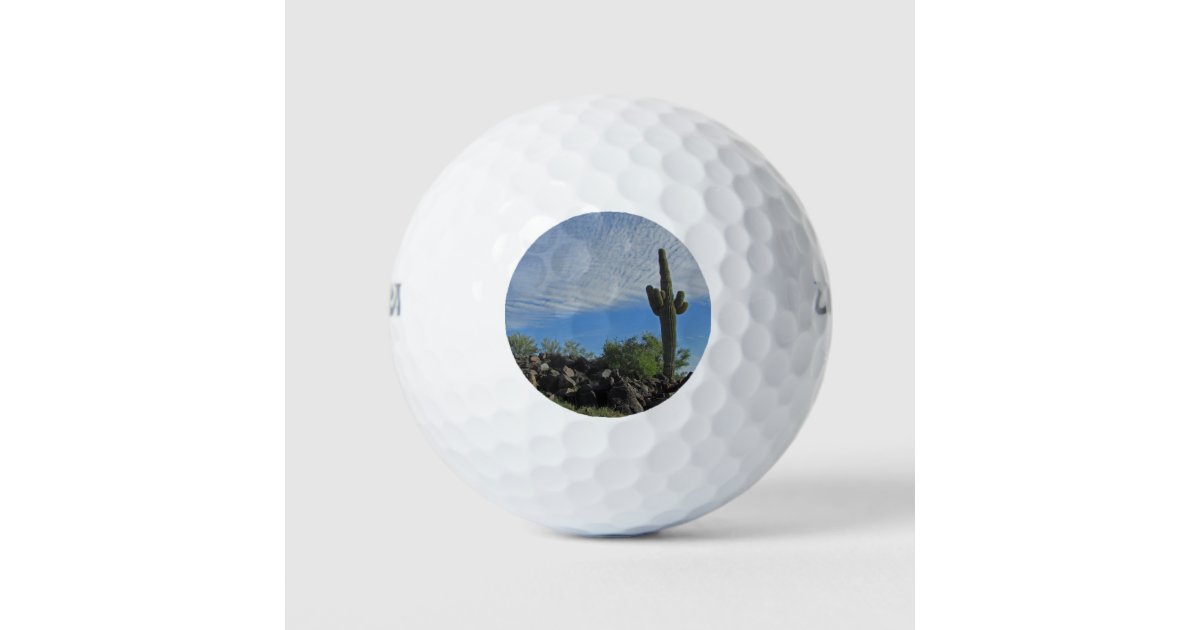 Arizona Saguaro Cactus Photo Desert Southwest Golf Balls | Zazzle