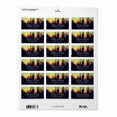 Arizona Saguaro Cactus Sunset Address Labels | Zazzle