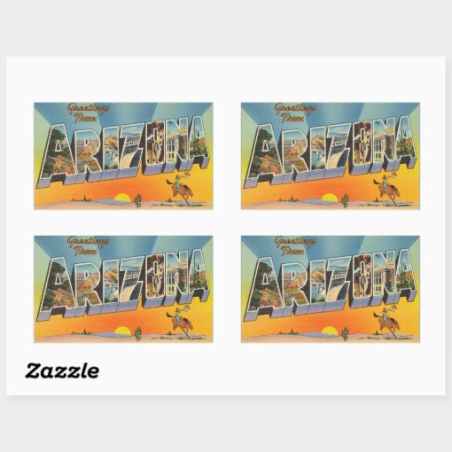 Arizona, Sheet of 4 Arizona stickers | Zazzle