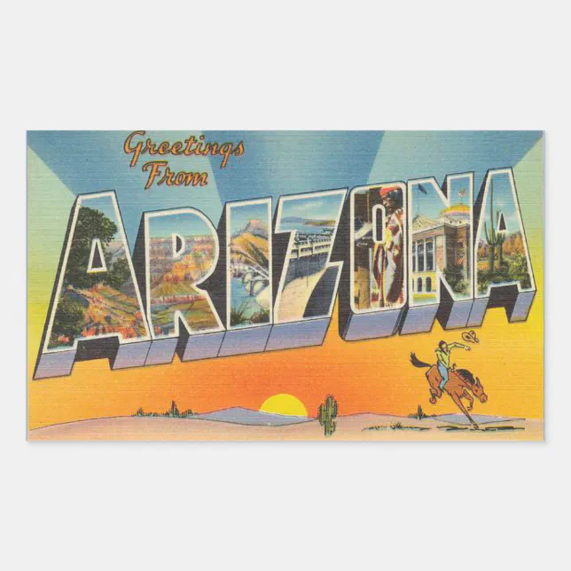 Arizona, Sheet of 4 Arizona stickers | Zazzle