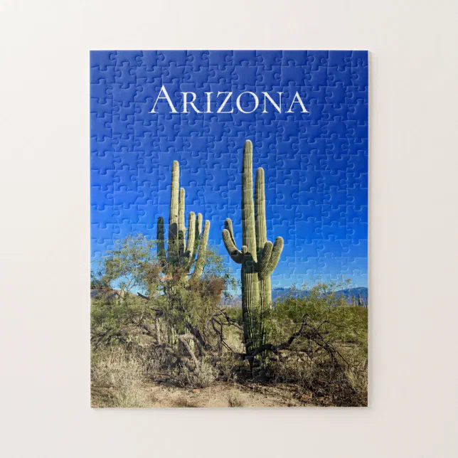 Arizona Southwest Desert Cactus Jigsaw Puzzle | Zazzle