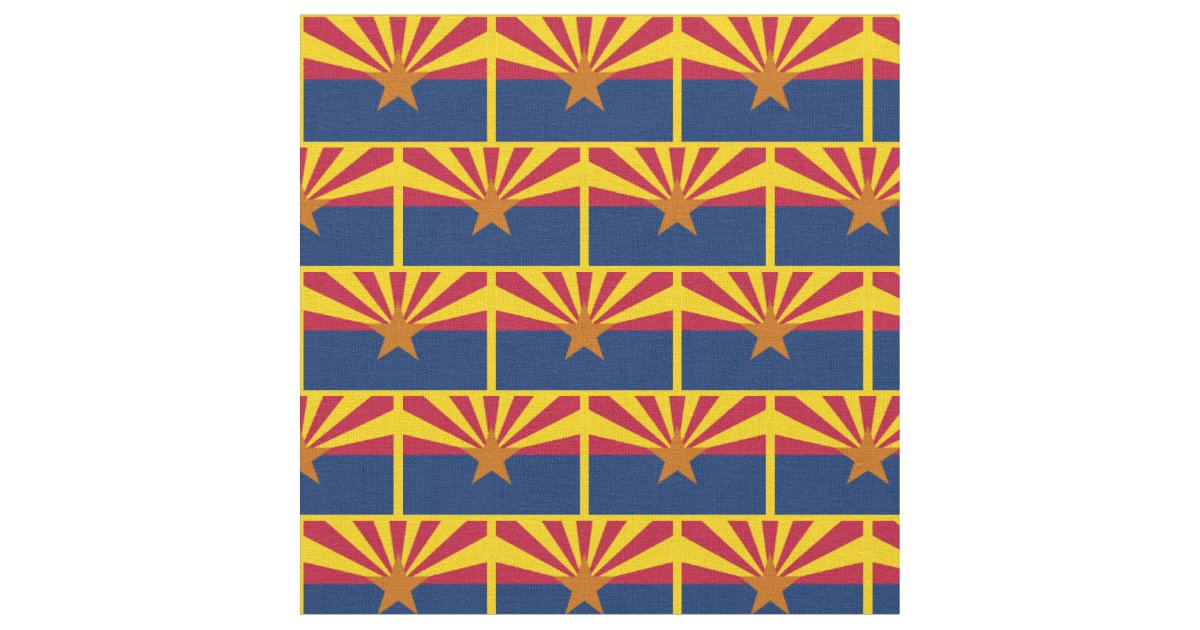 Arizona State & Arizona Flag Fabric /USA fashion | Zazzle