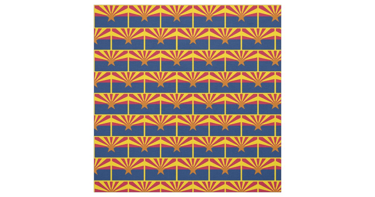 Arizona State & Arizona Flag Fabric /USA fashion | Zazzle