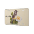 Arizona State Bird Cactus Wren License Plate | Zazzle