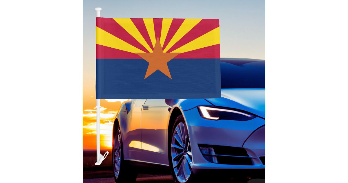 Arizona State Car Flag | Zazzle