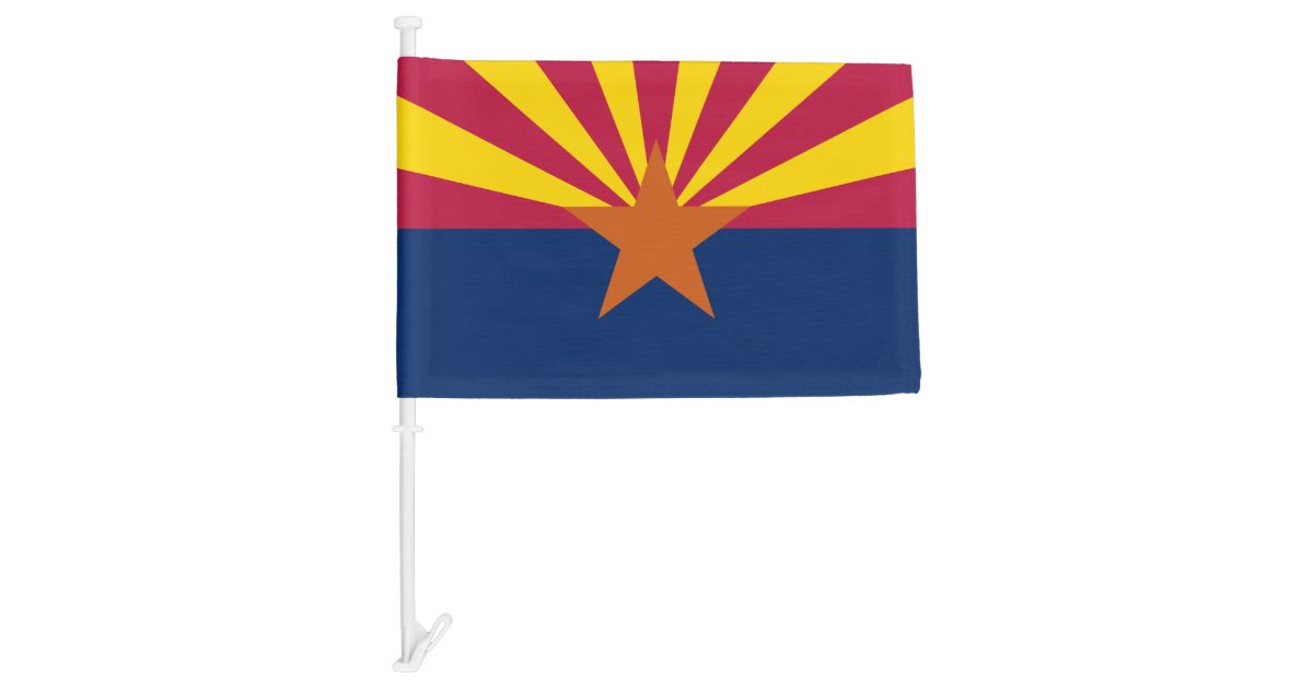Arizona State Car Flag | Zazzle