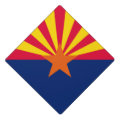 Arizona State Flag Design Graduation Cap Topper | Zazzle
