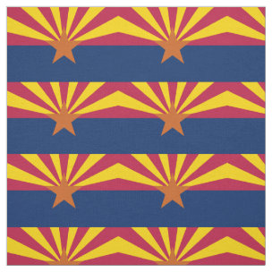 Arizona State Flag Fabric | Zazzle