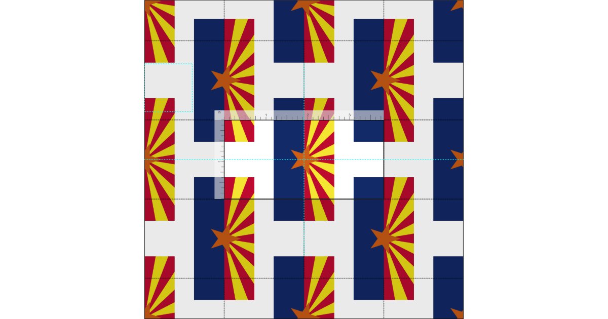 Arizona State Flag Fabric | Zazzle