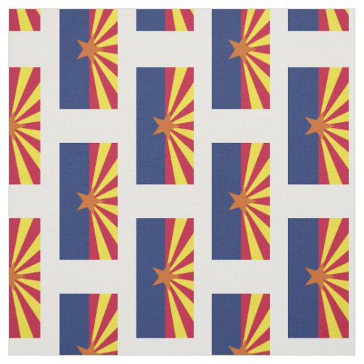 Arizona State Flag Fabric | Zazzle
