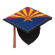 Arizona State Flag Graduation Cap Topper | Zazzle