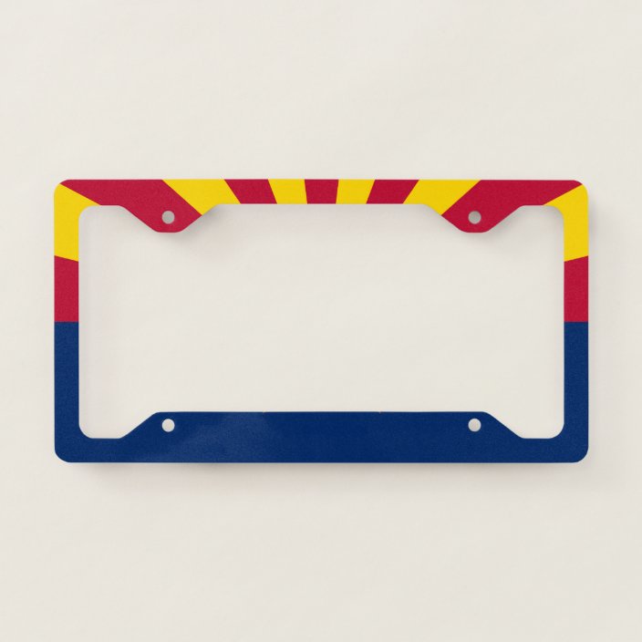 Arizona State Flag License Plate Frame | Zazzle.com